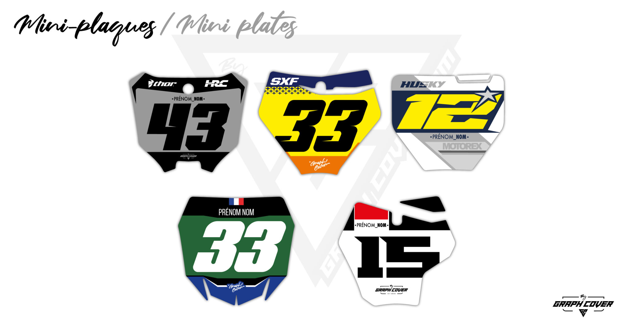 MINI-PLAQUES 100% PERSONNALISE - Graphcover - Fabricant Français de ...