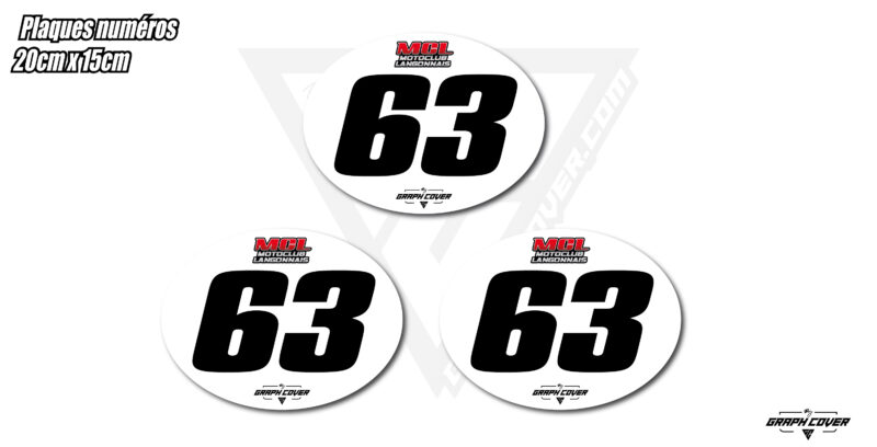 CFS number plates - One-race plate pack