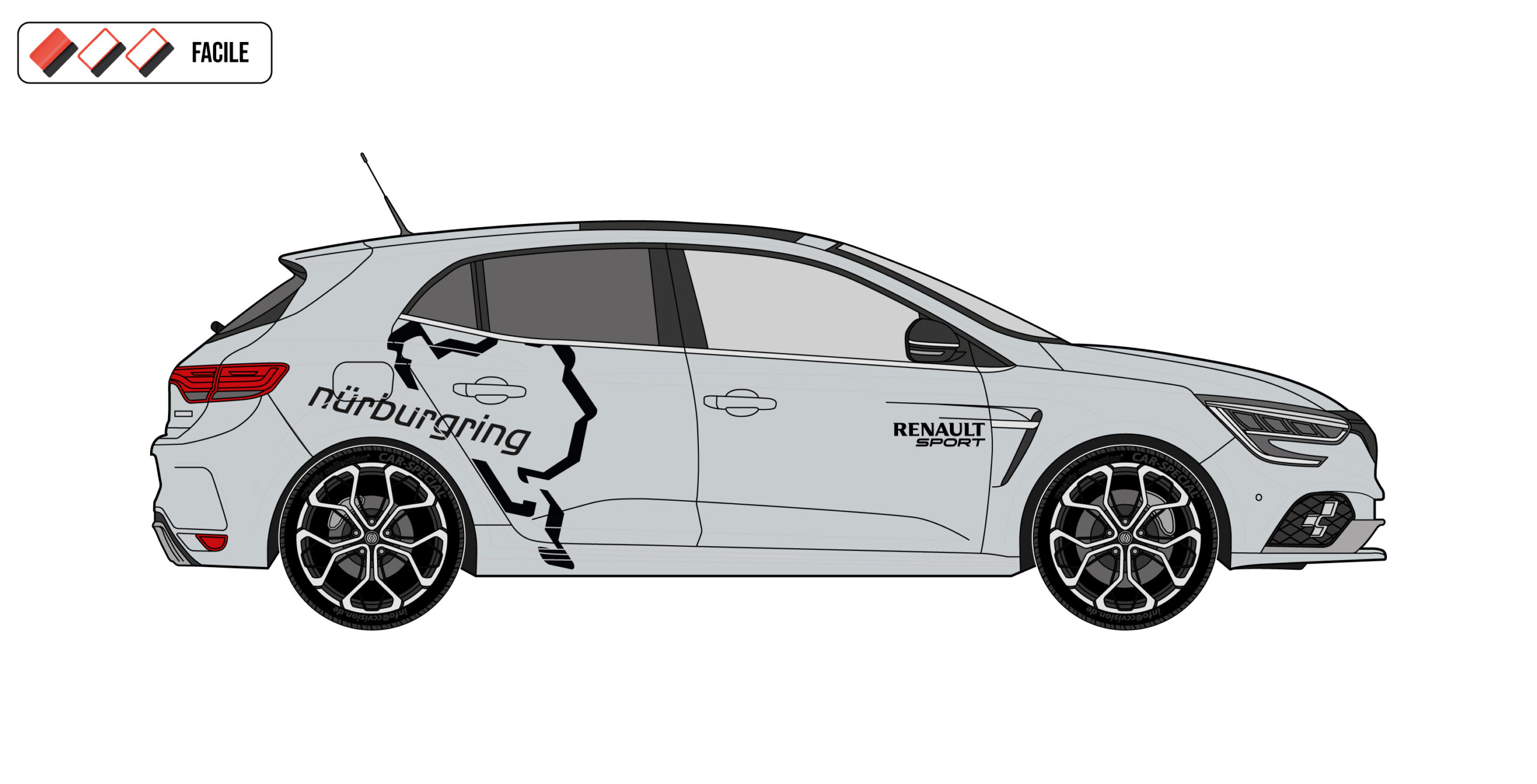 Nurburgring Renault Sport Sticker Kit